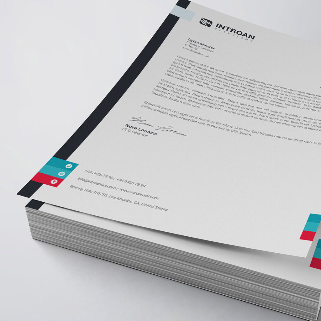 Modern Letterhead Template - MasterBundles