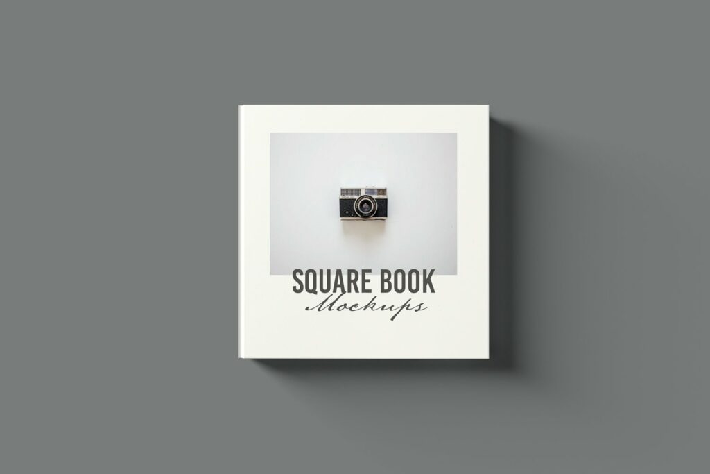 Square Book Mockups – MasterBundles