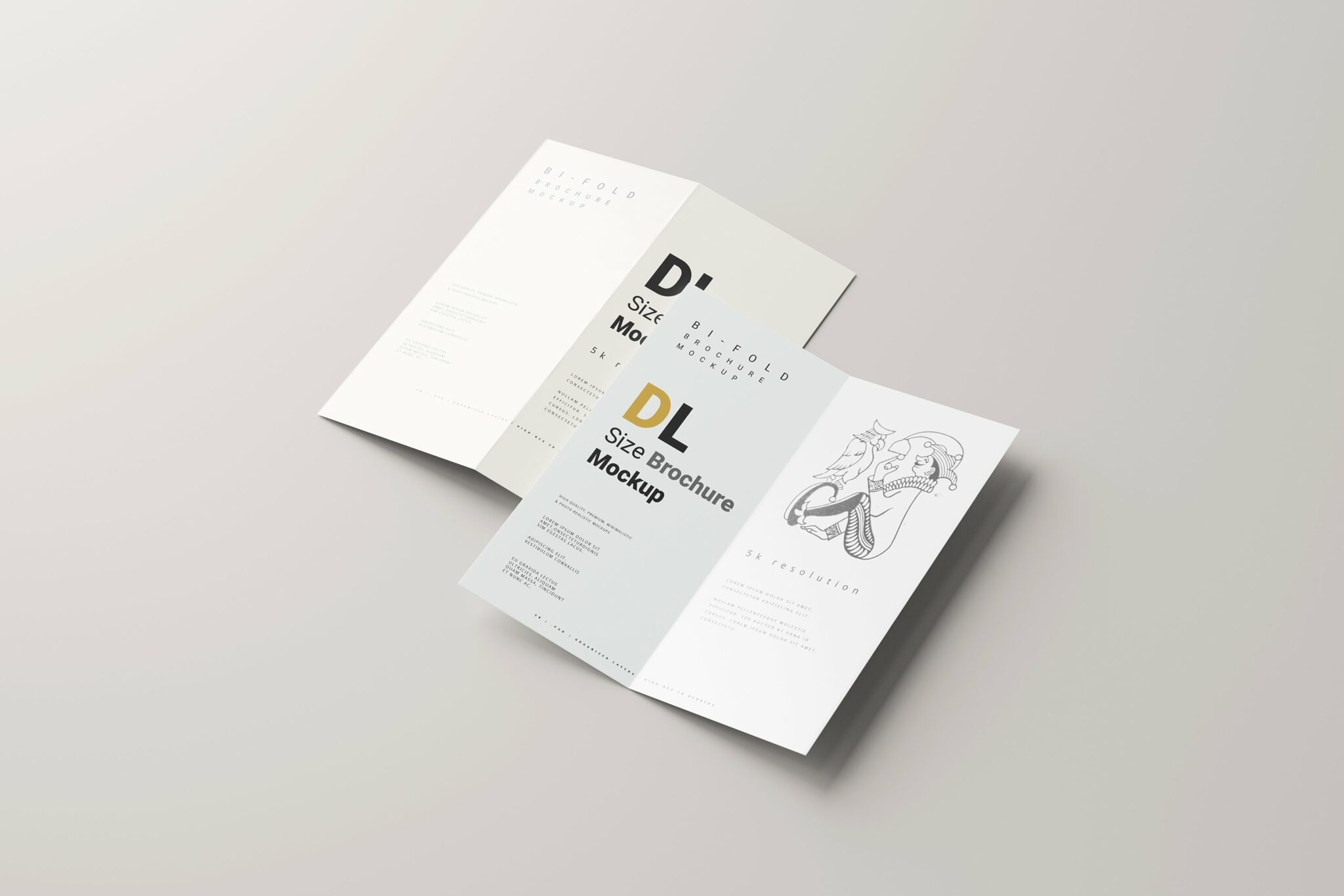 Bi-Fold DL Brochure Mockup – MasterBundles