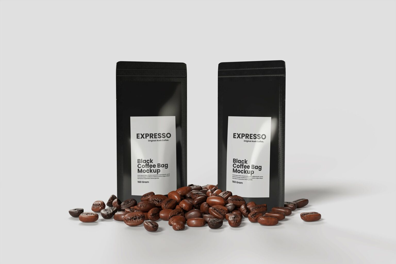 Black Coffee Bag Mockup – MasterBundles