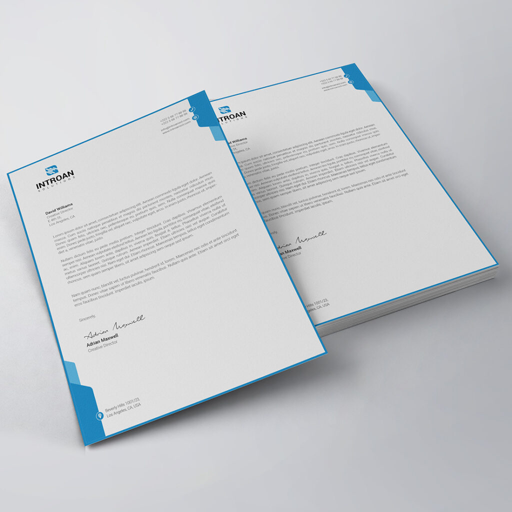 Corporate Letterhead Template - MasterBundles