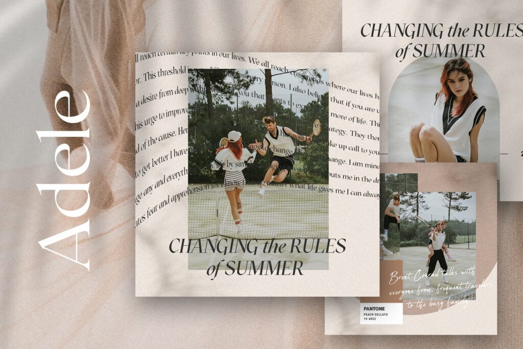 Adele Chic Instagram Post Templates – MasterBundles