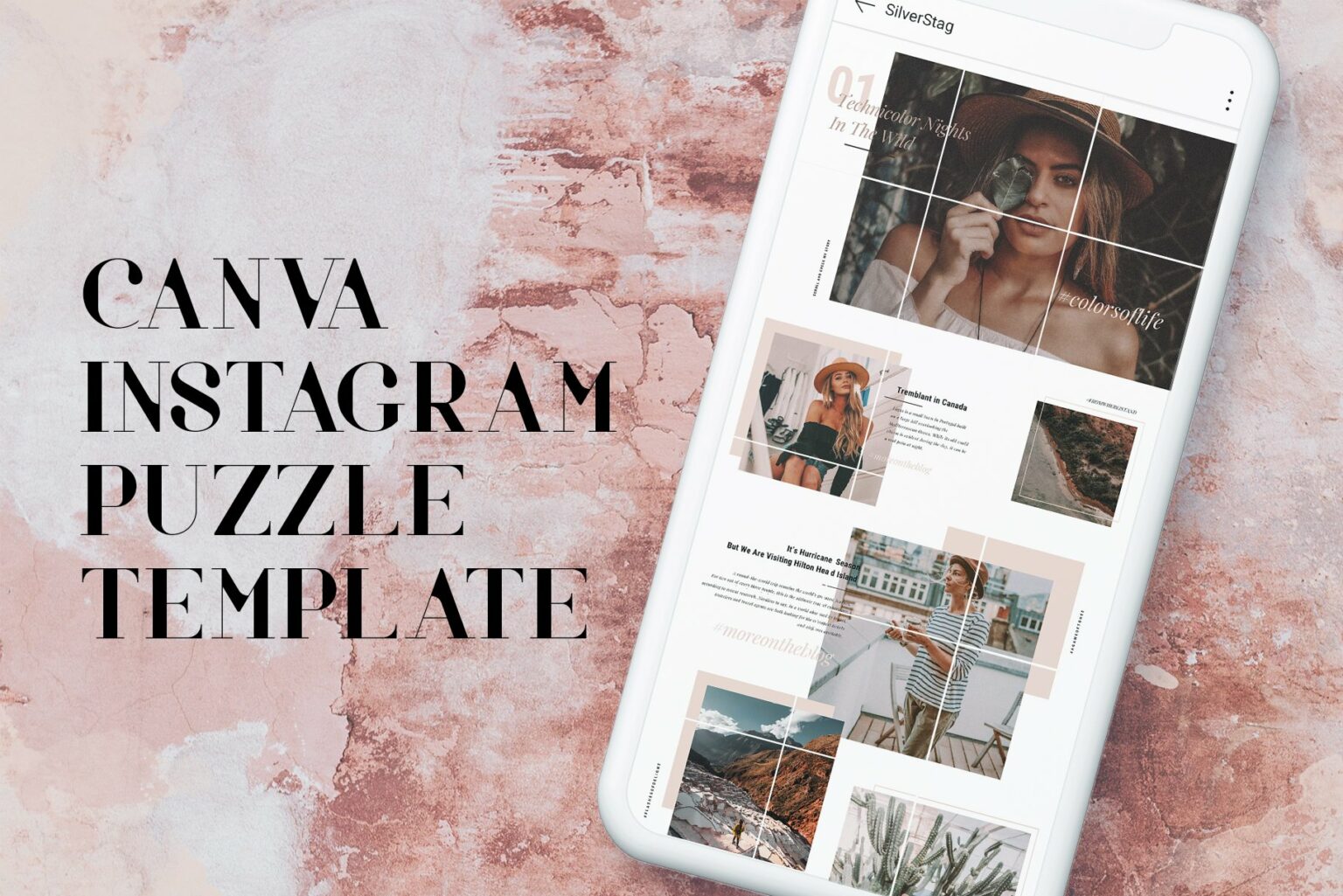 #InstaGrid 1.0 Canva Puzzle Template – MasterBundles