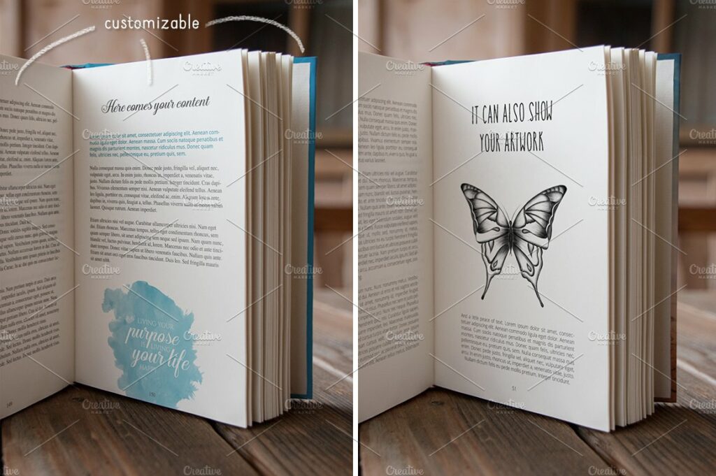 Authentic Book Mockups Vol. 01 – MasterBundles