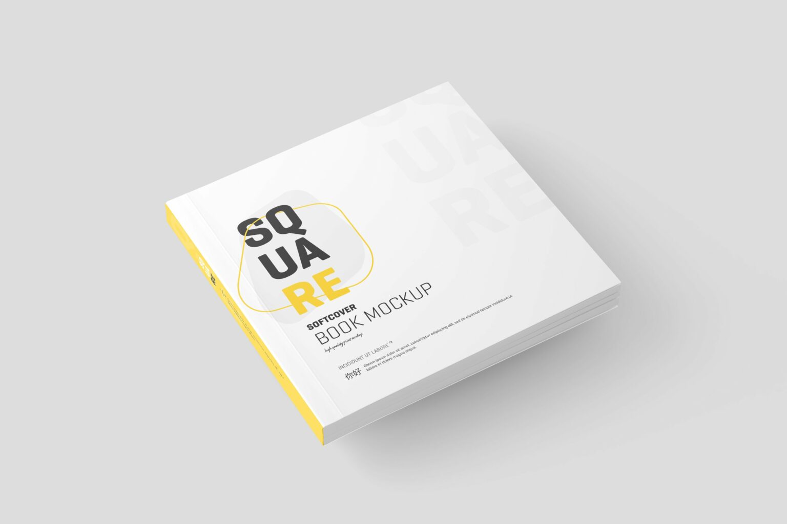 Square Softcover Book Mockup – MasterBundles