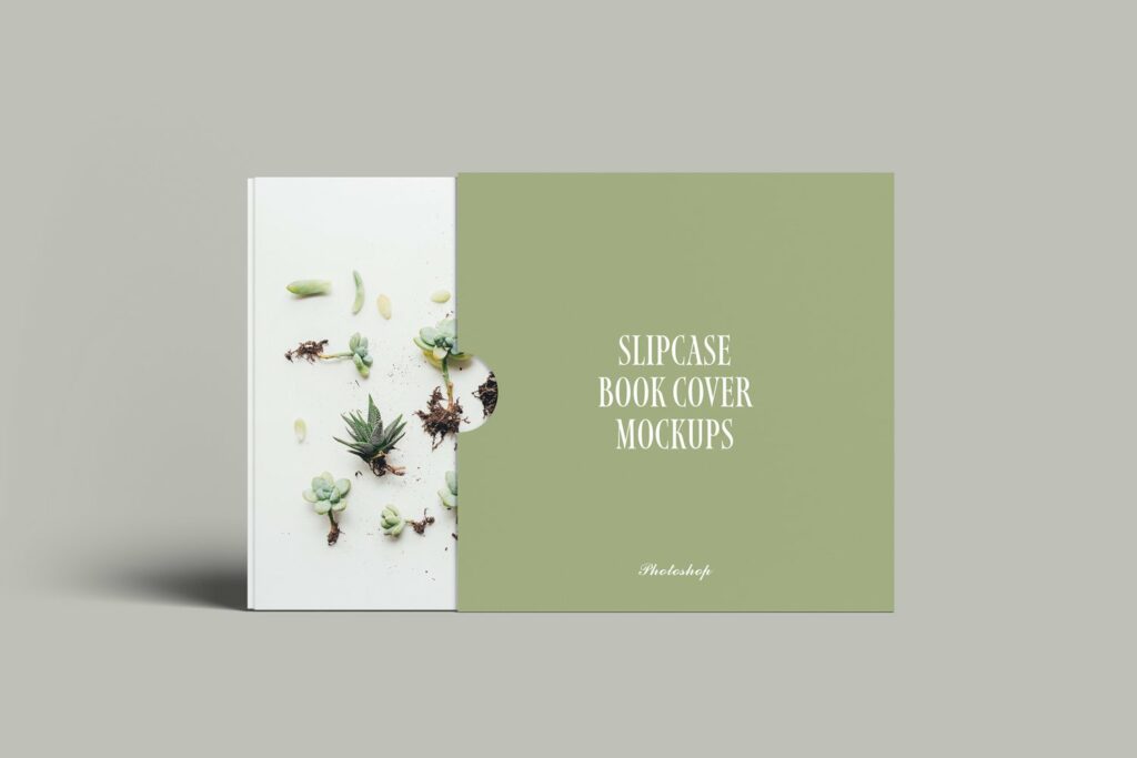 Slipcase Book Cover Mockups – MasterBundles