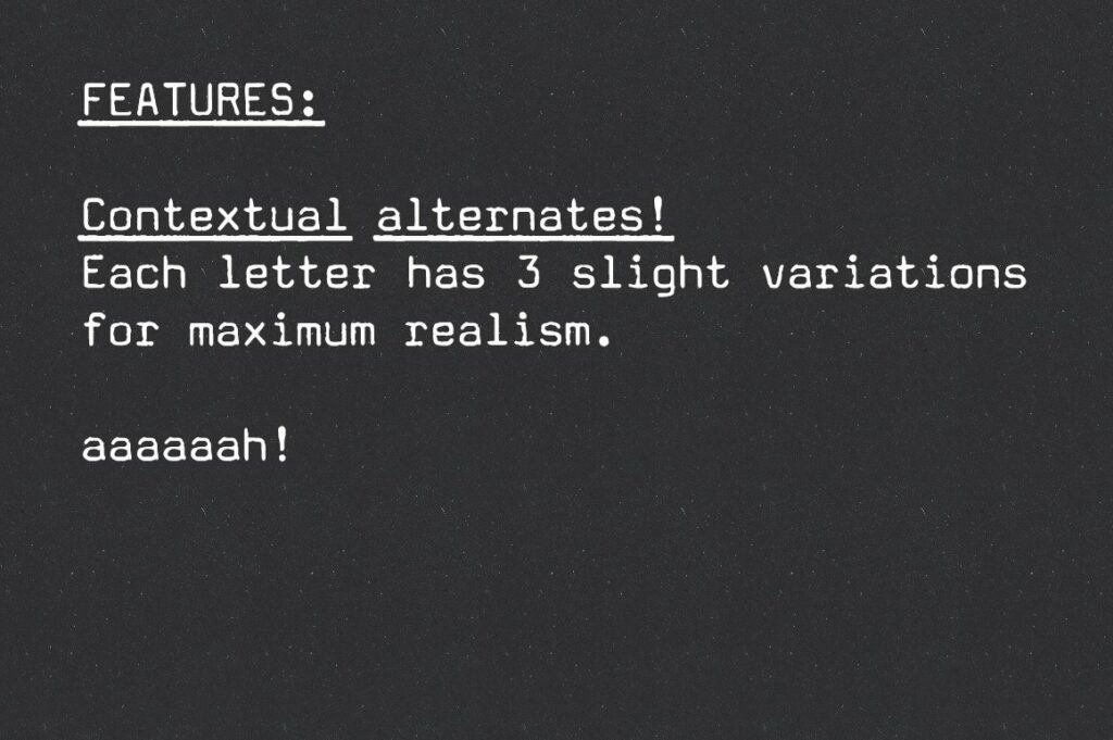 Amateur Typewriter monospaced font – MasterBundles