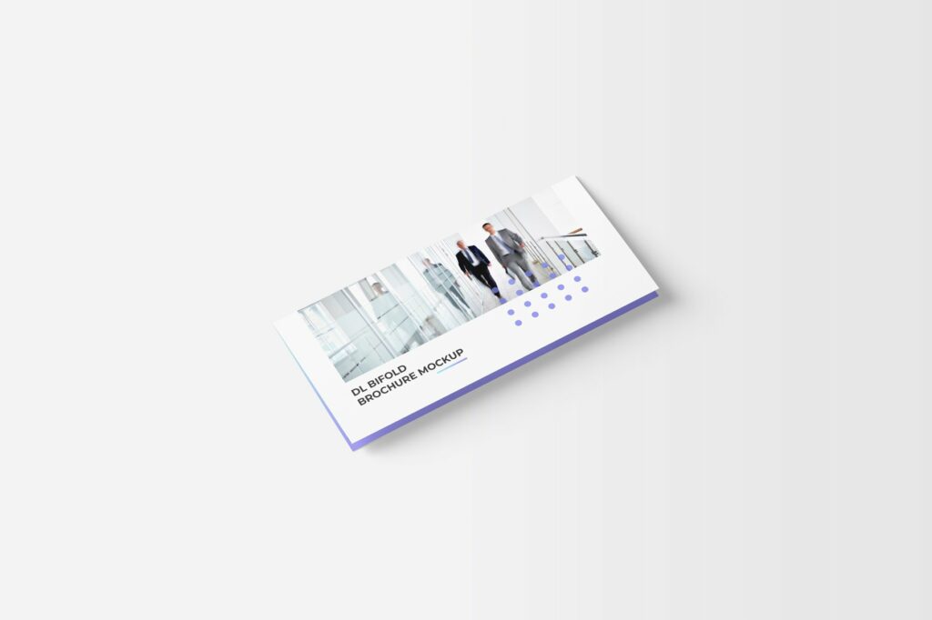 Landscape DL Bi-Fold Brochure Mockup – MasterBundles