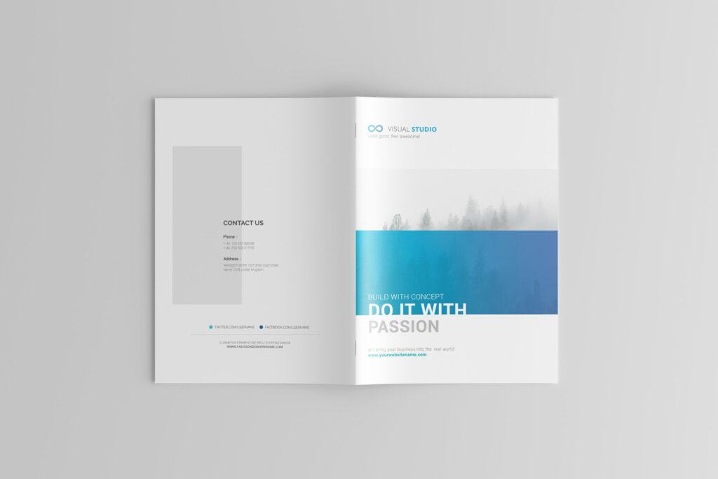 A4 Brochure / Catalog Mock-Up – MasterBundles