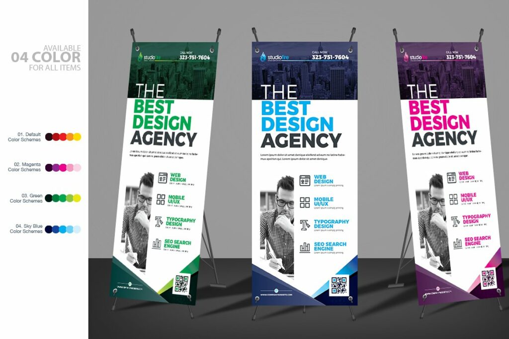 Digital Billboard, Rollup Banner – MasterBundles