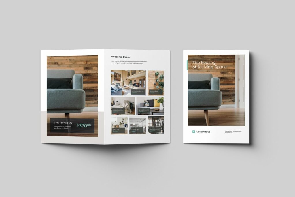 A4 Bifold Brochure Mockups – MasterBundles
