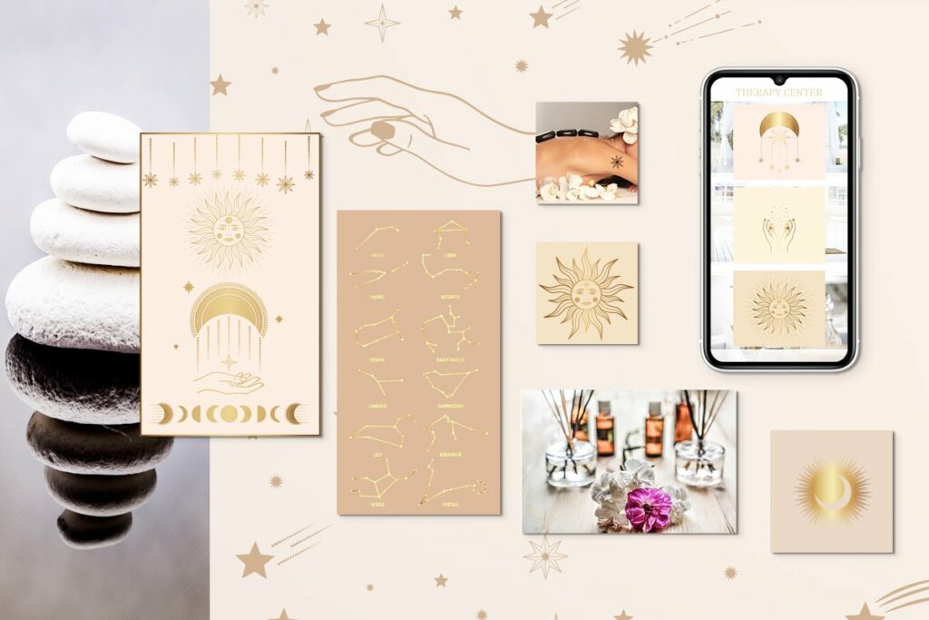 Magic Sun, Moon, Star, Constellation – MasterBundles