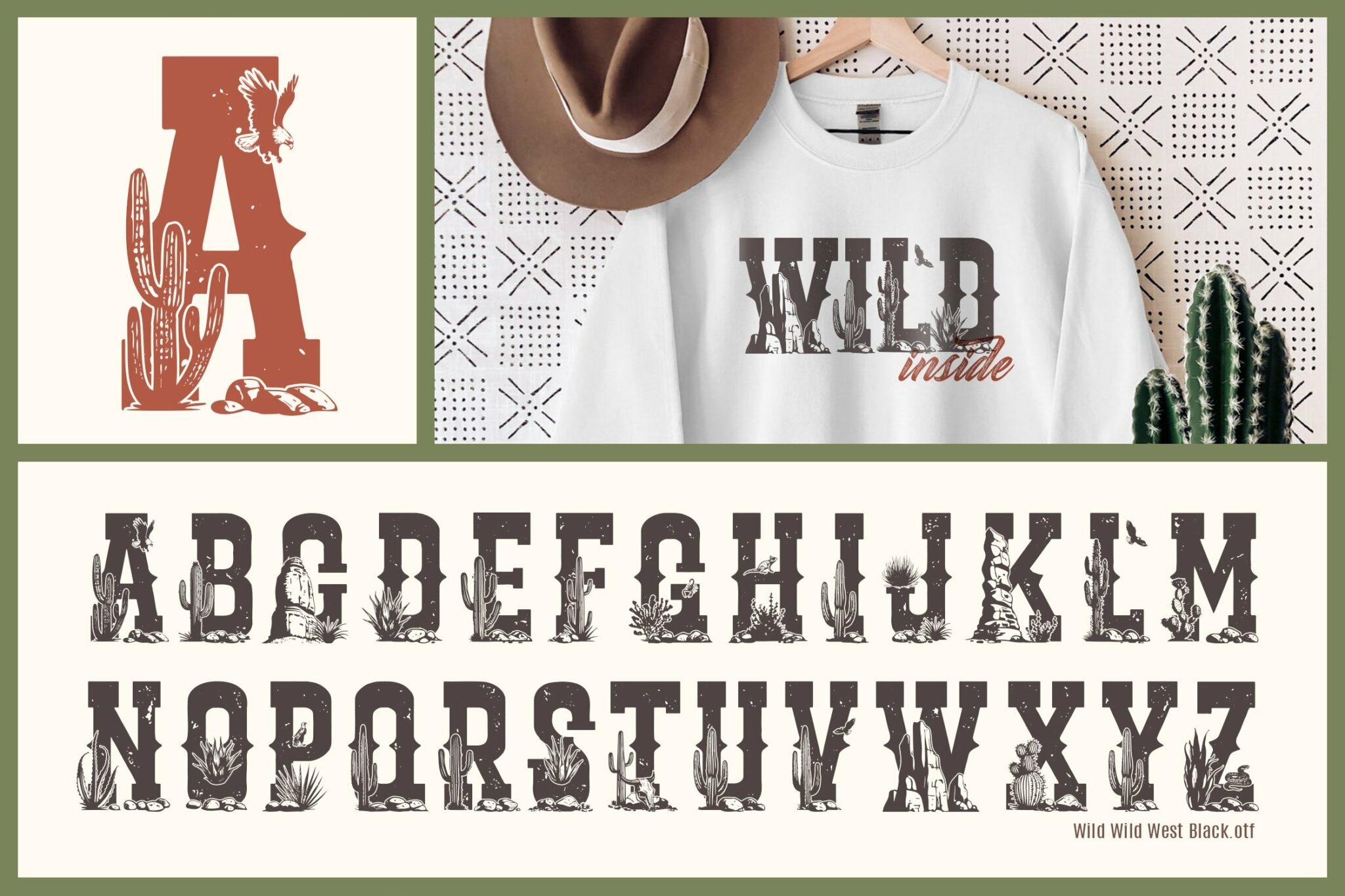 Wild Wild West. Color Font (4styles) – MasterBundles