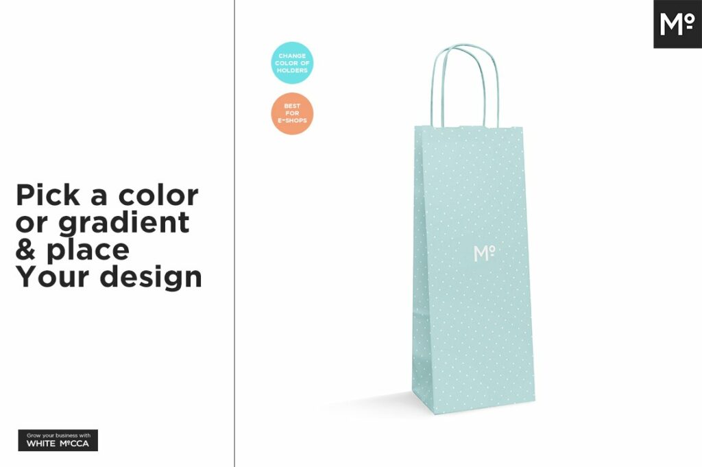 Paper Bags 4 Types Mock-up – MasterBundles