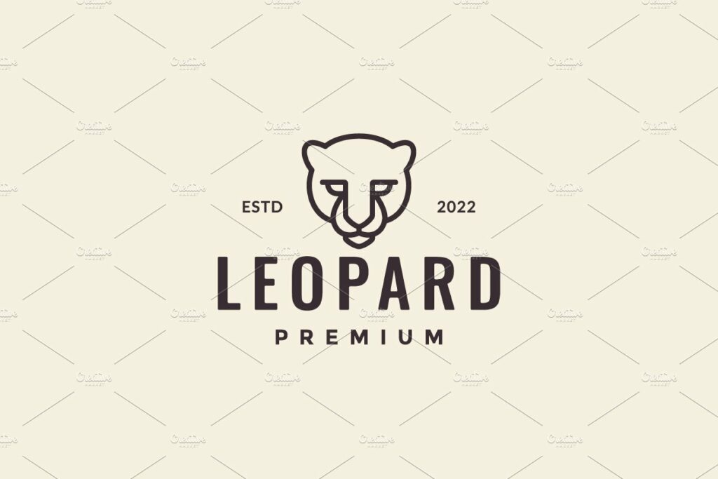 hipster-faced animal leopard logo – MasterBundles