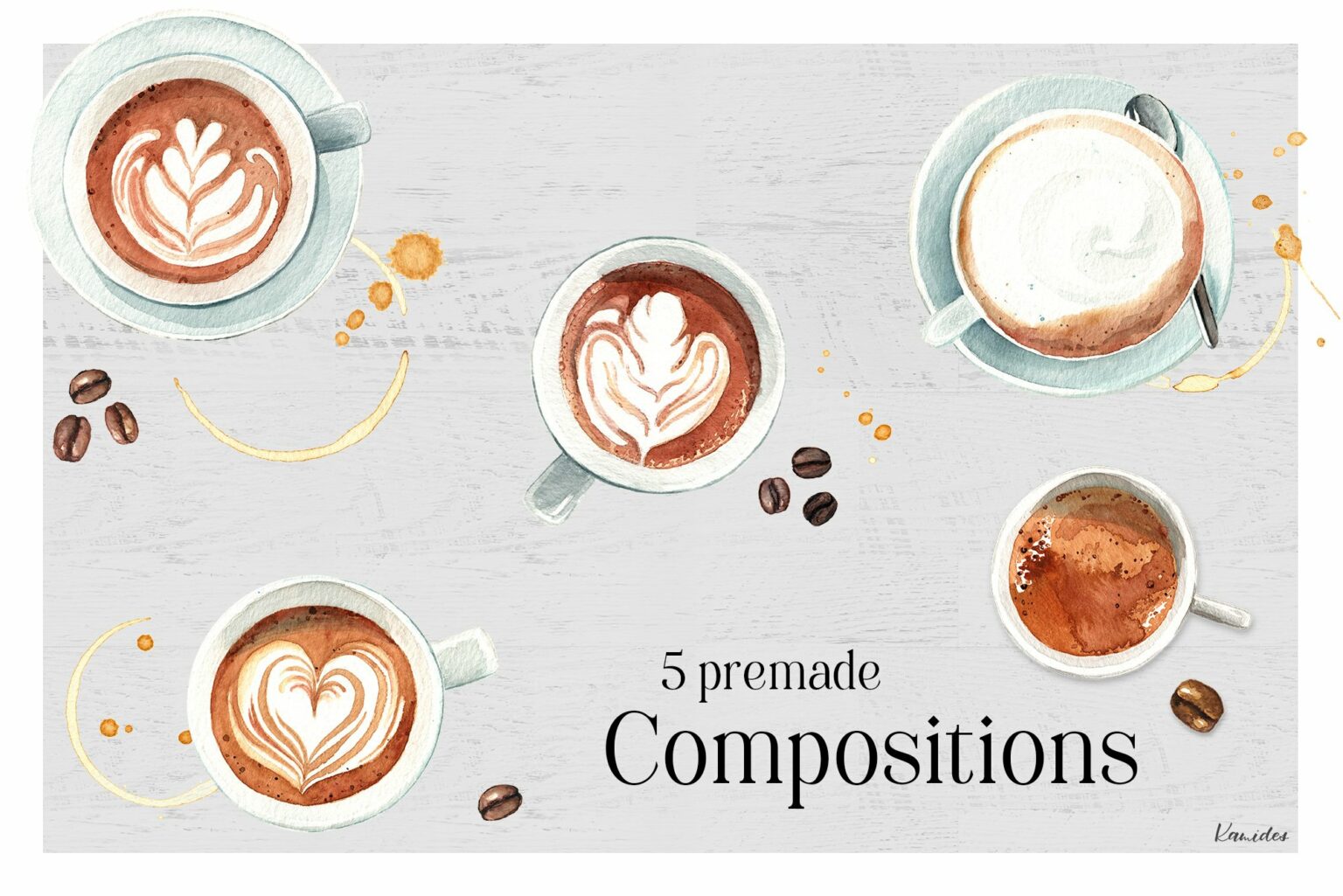 Watercolor COFFEE Clipart & Pattern – MasterBundles