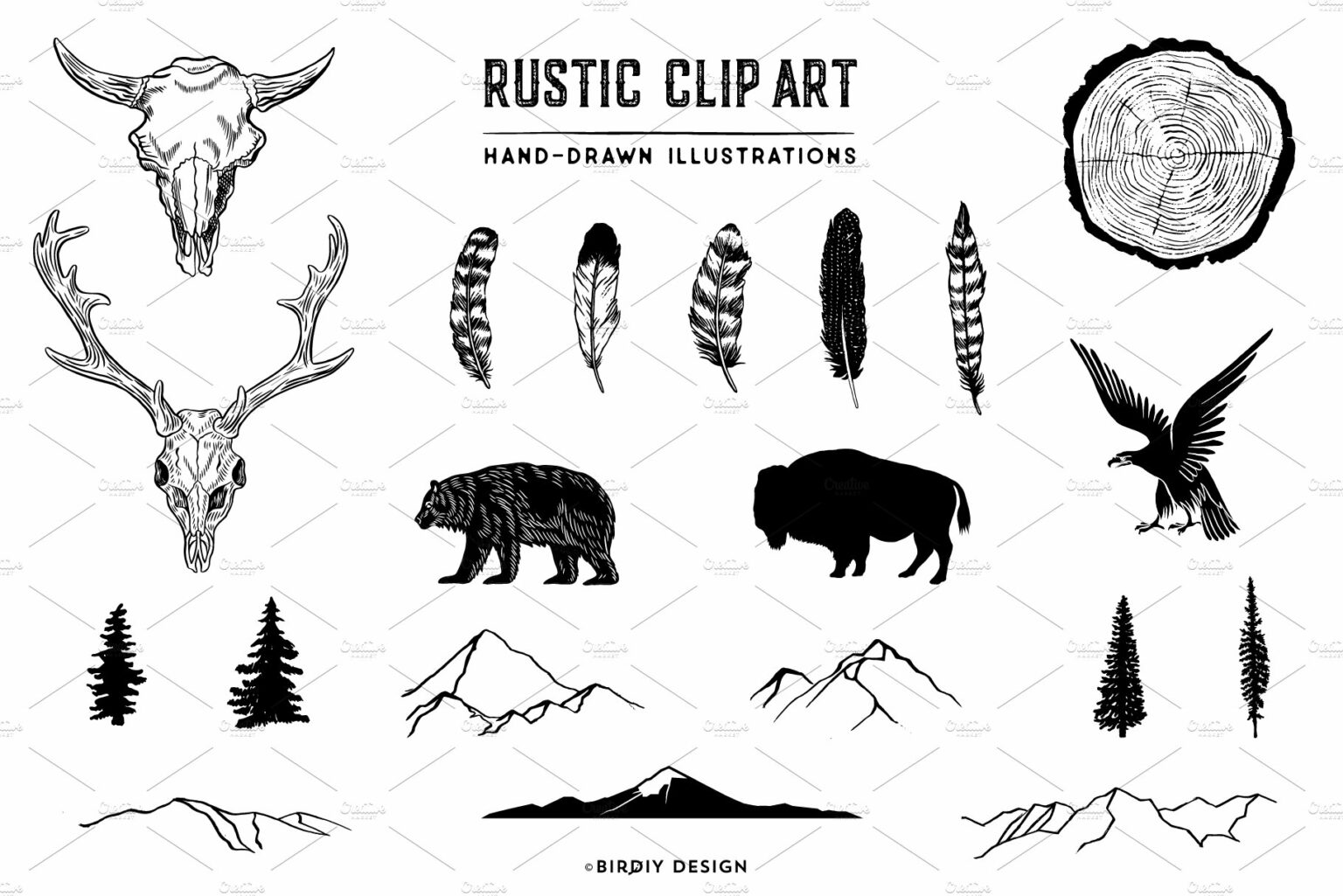 Rustic Clip Art Volume 4 – MasterBundles