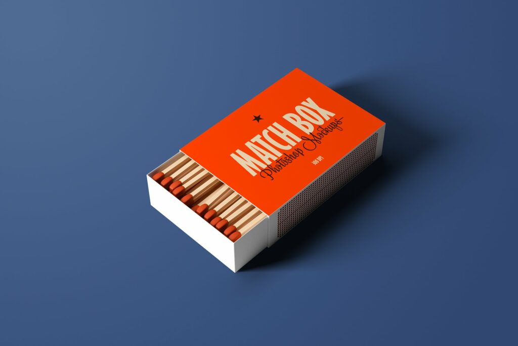 Matches Box Mockups – MasterBundles