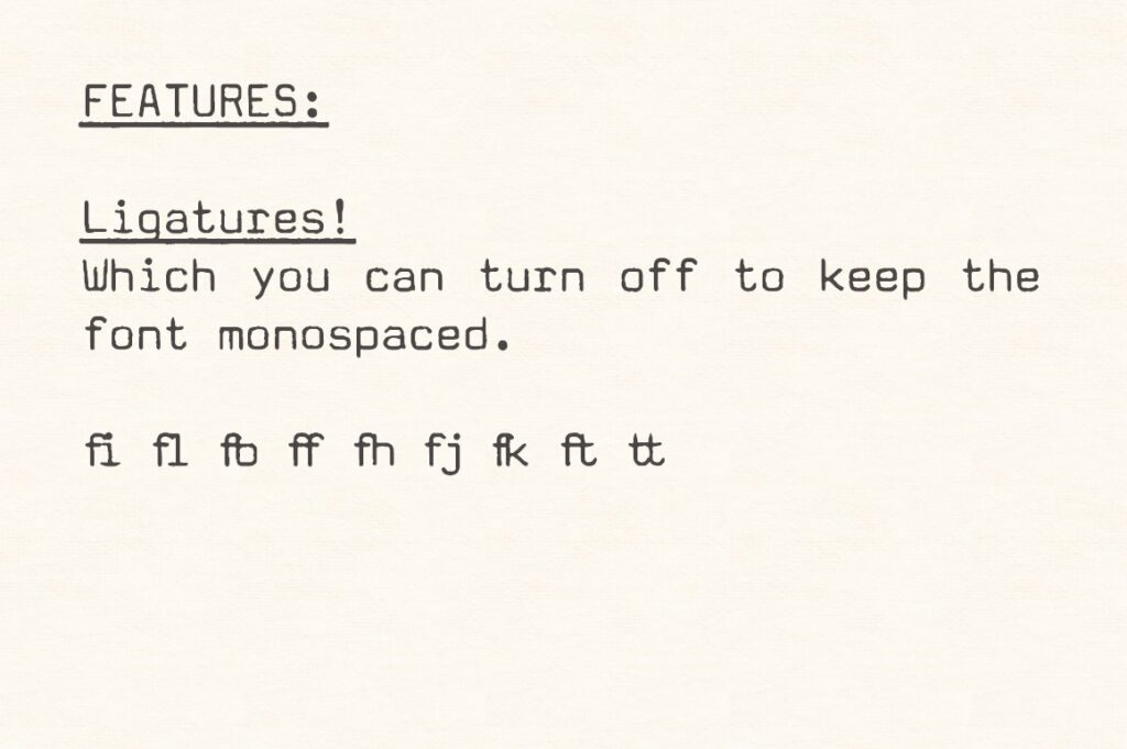 Amateur Typewriter monospaced font – MasterBundles