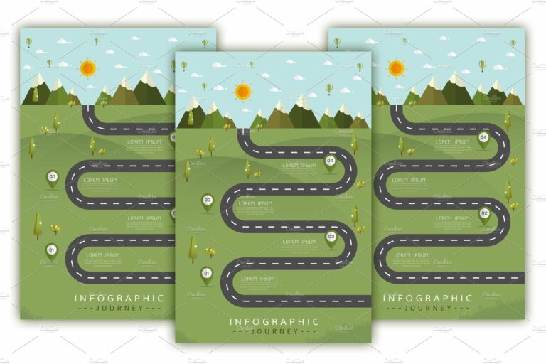 Road vector infographic – MasterBundles