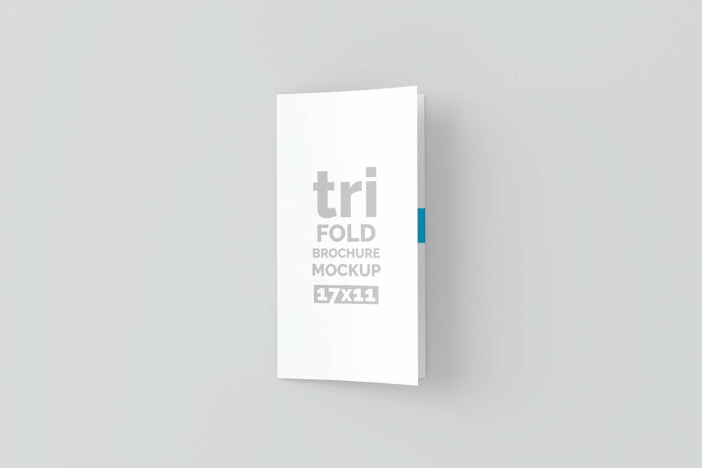 17x11 Trifold Brochure Mockup – MasterBundles
