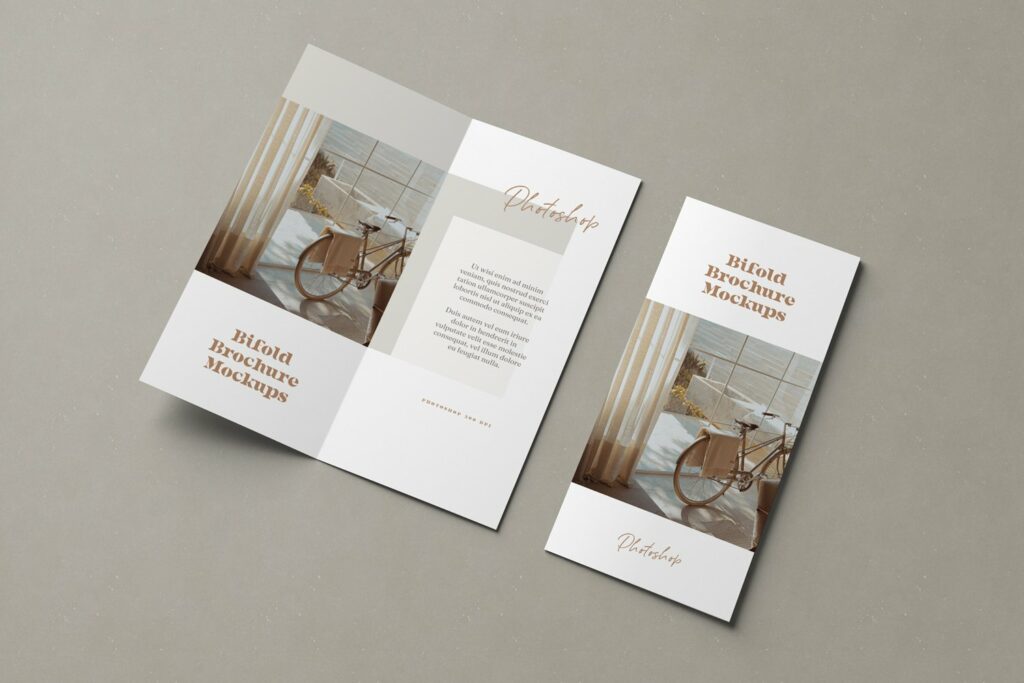 Bifold DL Brochure Mockups – MasterBundles