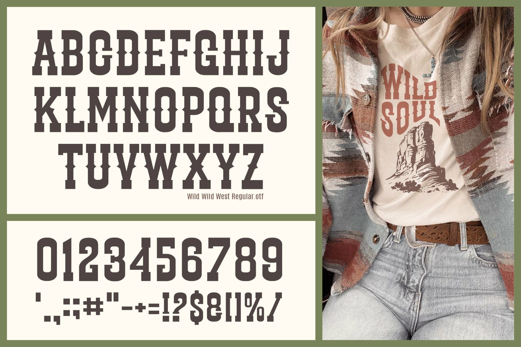 Wild Wild West. Color Font (4styles) – MasterBundles