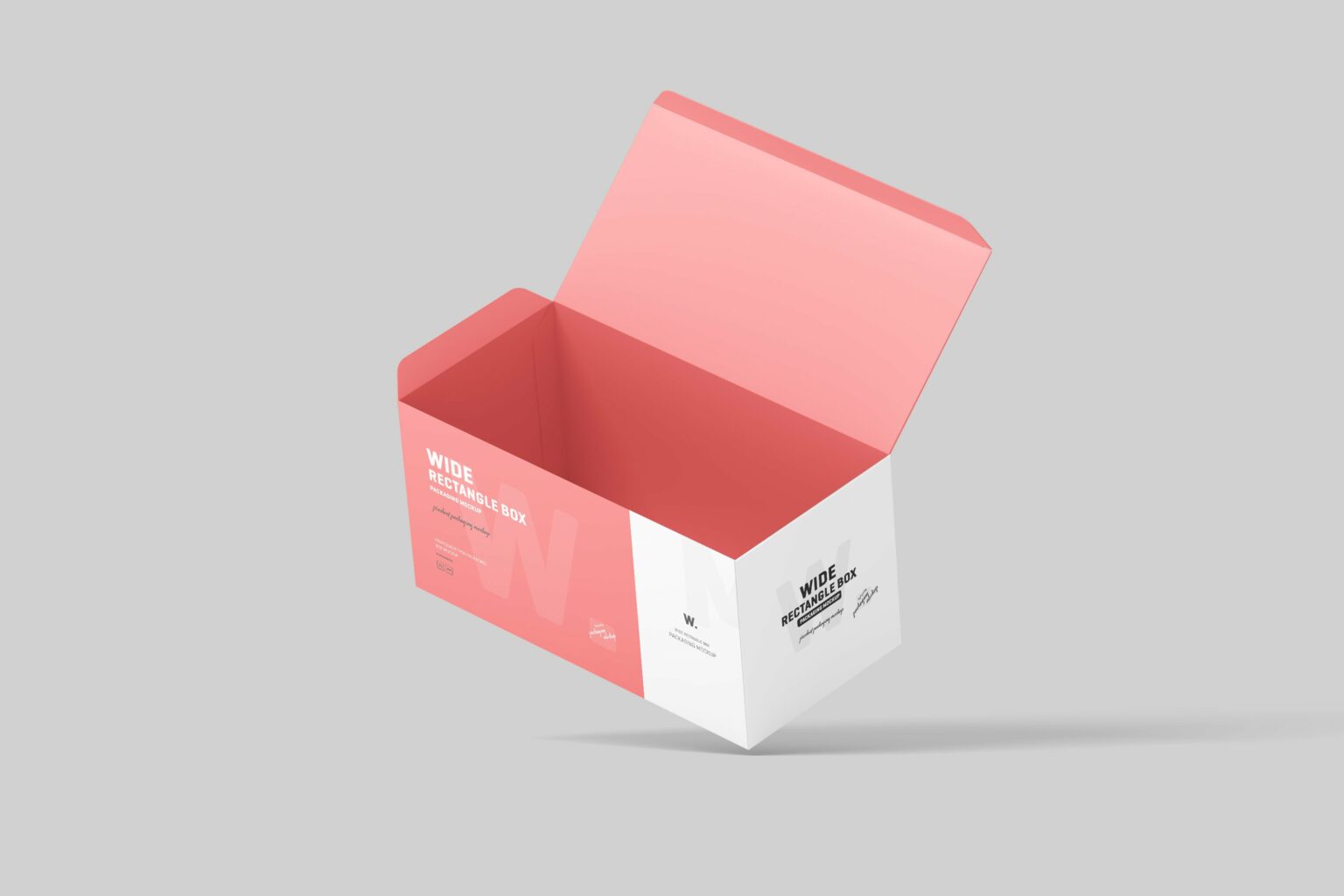 Wide Rectangle Box Packaging Mockup – MasterBundles