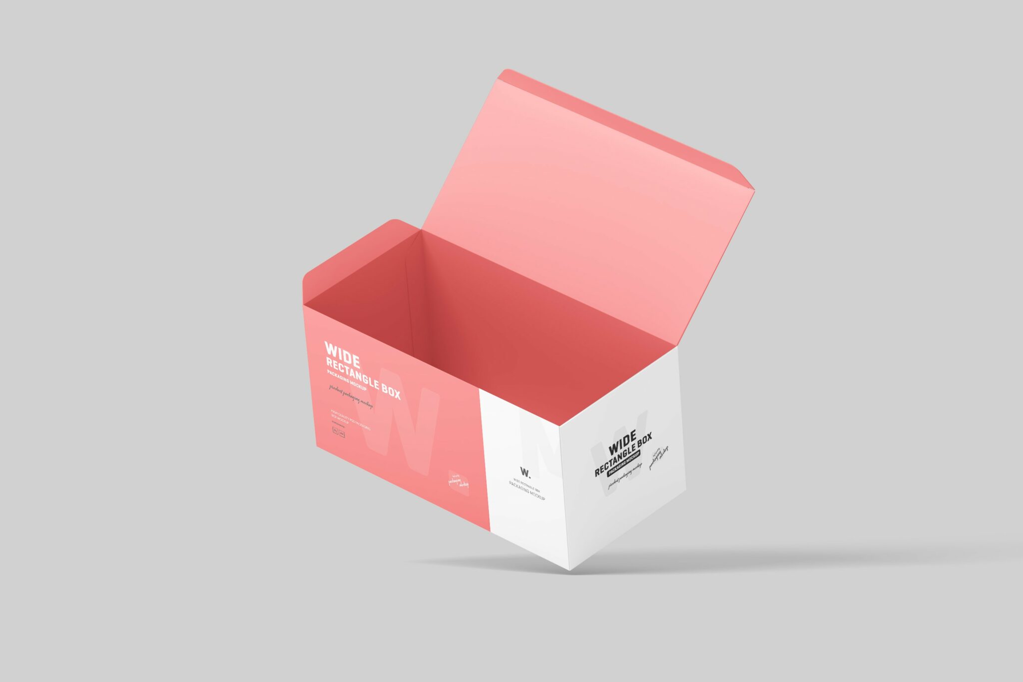 Wide Rectangle Box Packaging Mockup – MasterBundles