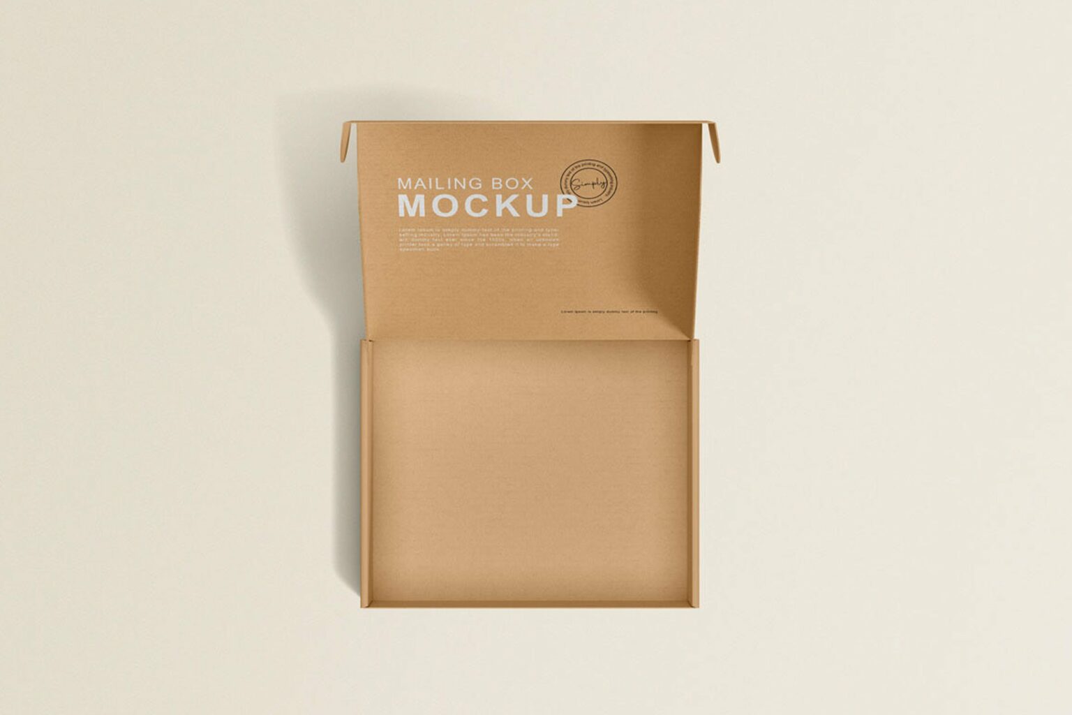 Realistic Mailing Box Mockup – MasterBundles