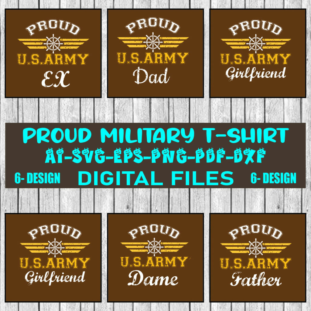 Proud Military T-shirt Design Bundle Vol-13 - MasterBundles