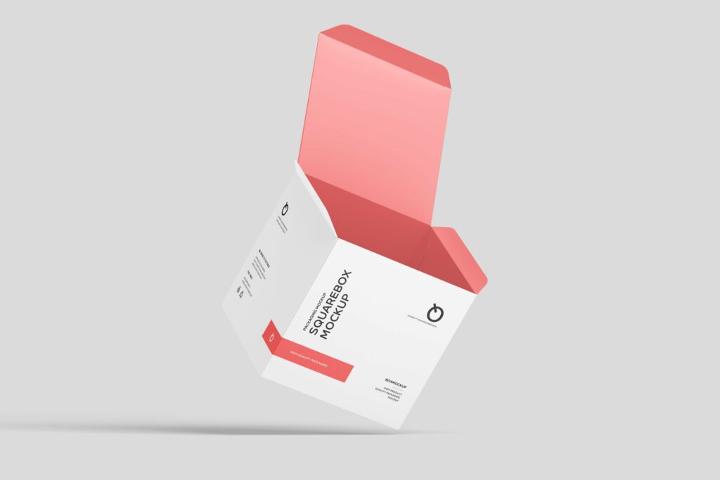 Square Box Mockup – MasterBundles