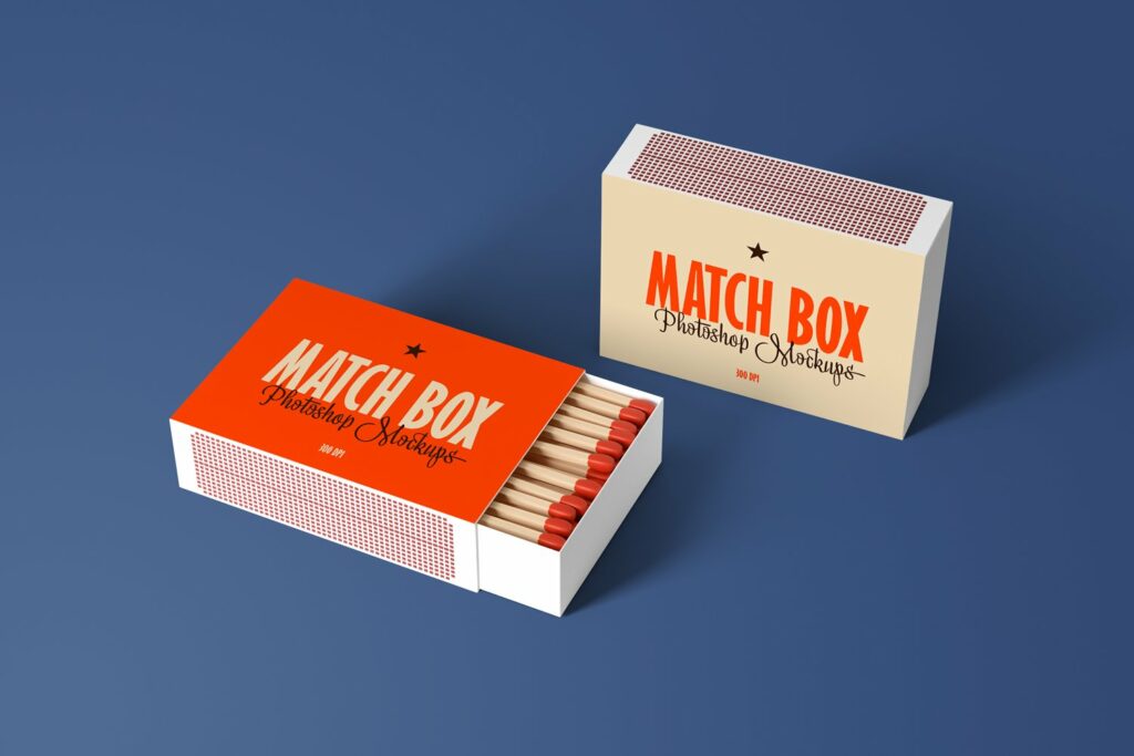 Matches Box Mockups – MasterBundles