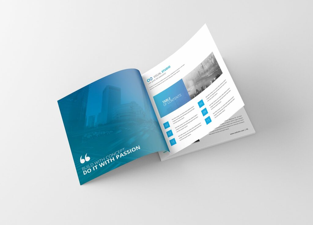 Square Magazine / Brochure Mockup – MasterBundles