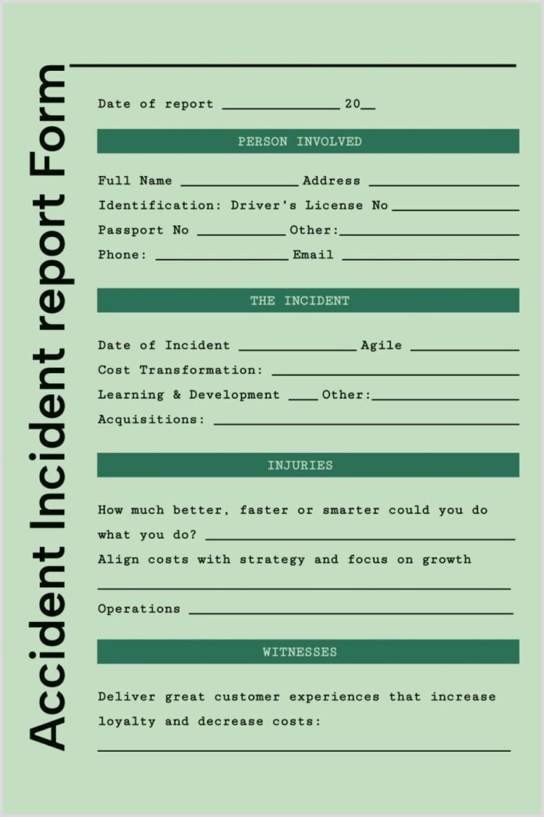 25 Best Police Report Templates for 2023 – MasterBundles
