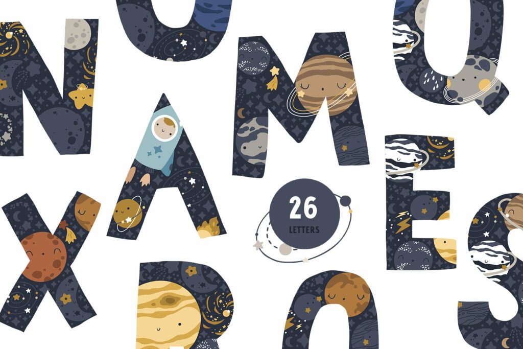 Space time Kids illustrations – MasterBundles
