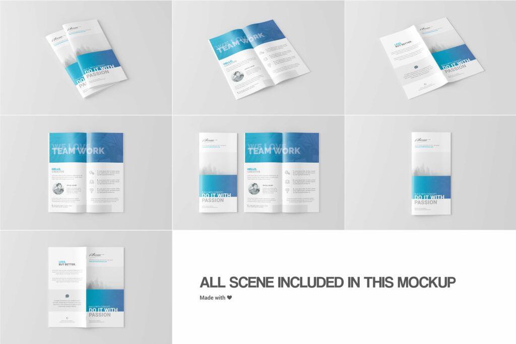 DL Brochure / Magazine Mockup – MasterBundles