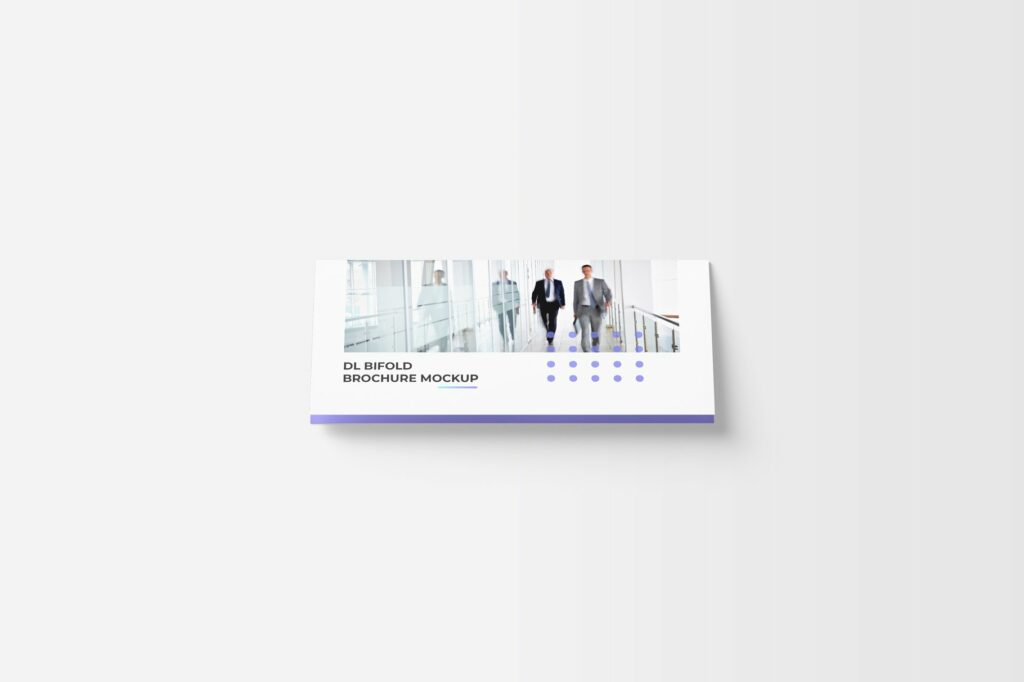 Landscape DL Bi-Fold Brochure Mockup – MasterBundles