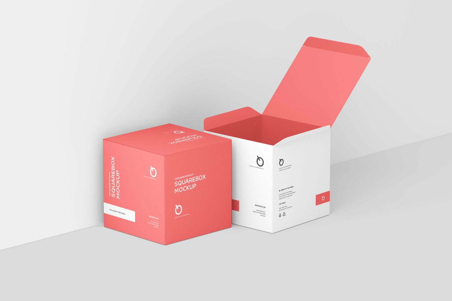Square Box Mockup – MasterBundles