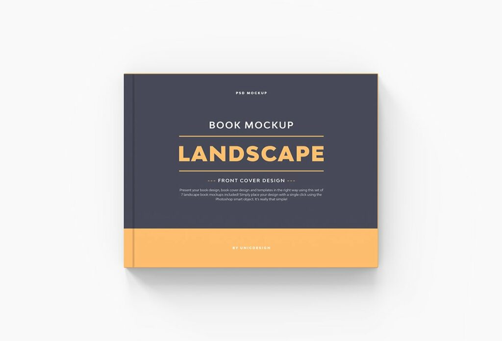 Landscape Book Mockup – MasterBundles