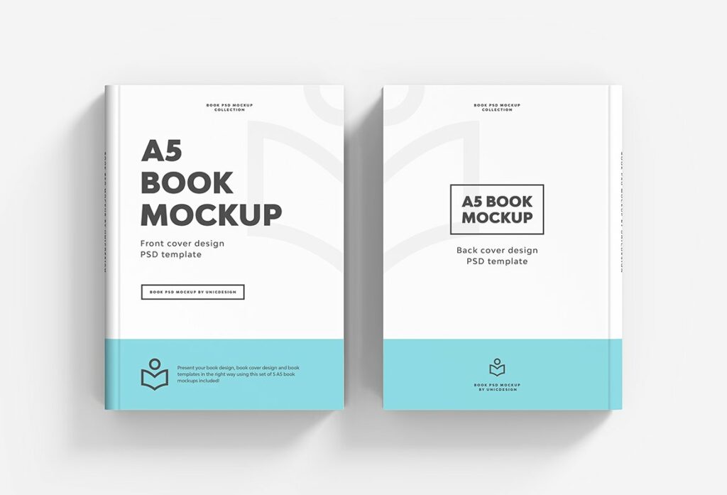 A5 Book Mockup – MasterBundles