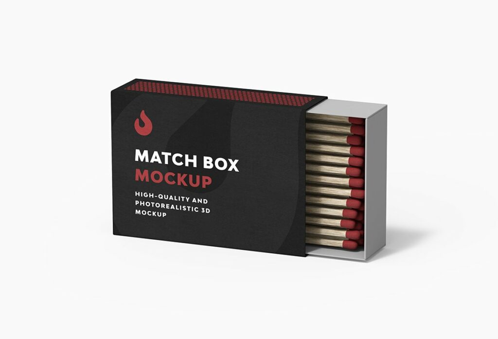 Match Box Mockup – MasterBundles