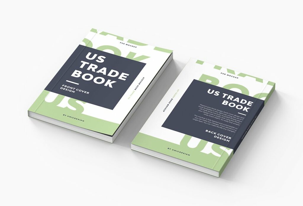 US Trade Book Mockup – MasterBundles