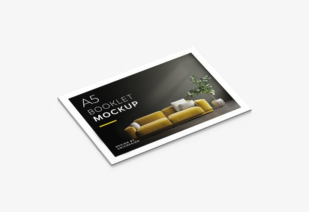 A5 Booklet Mockup – MasterBundles