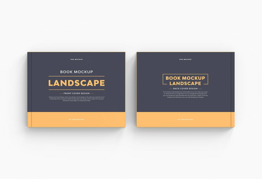 Landscape Book Mockup – MasterBundles