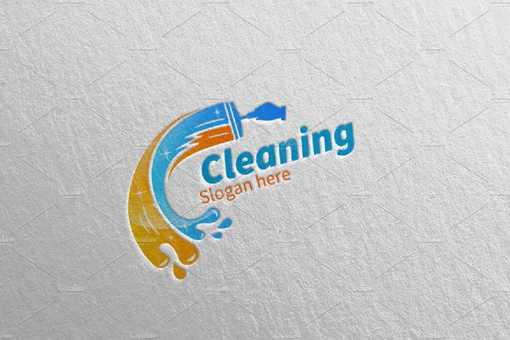Cleaning Service Vector Logo Design – MasterBundles