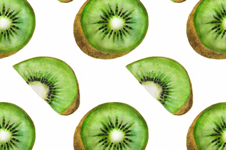 Kiwi fruit pattern Watercolor – MasterBundles