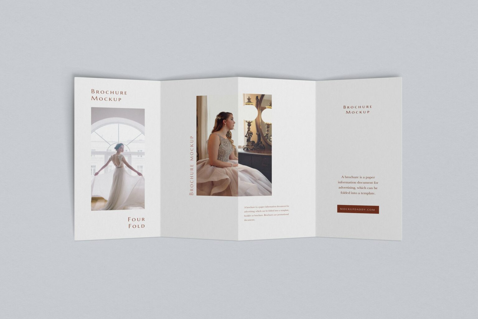 DL 4 Fold Brochure Mockup – MasterBundles