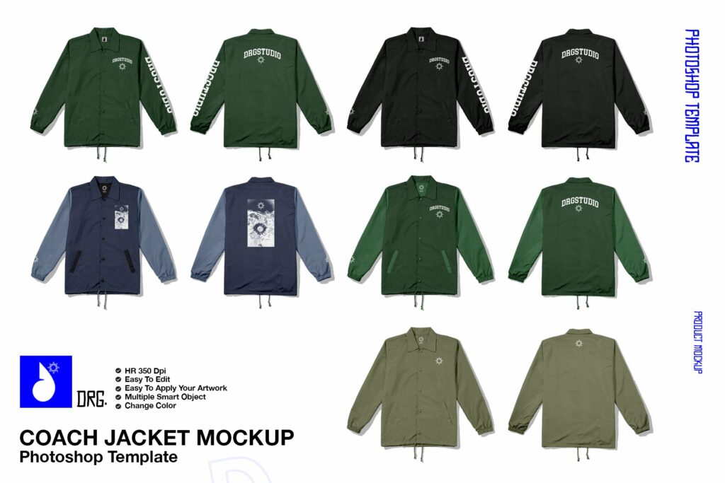 Coach Jacket Mockup – MasterBundles