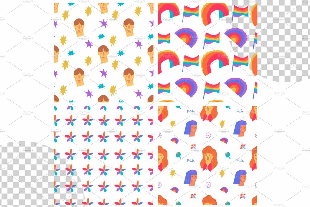 LGBT svg. Pride digital paper pack – MasterBundles